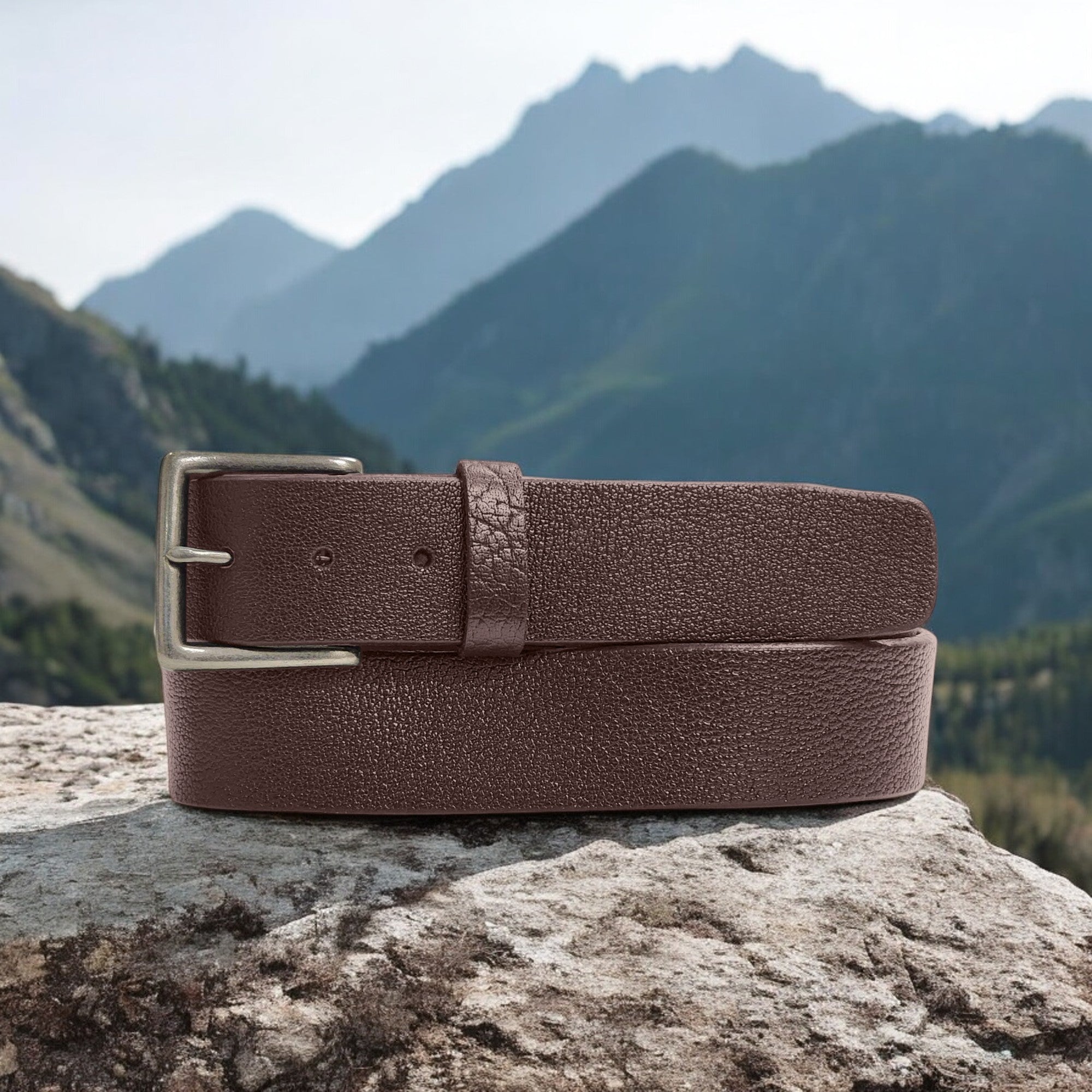 The Maverick Belt - Extra Thick American Pebble Grain Bison
